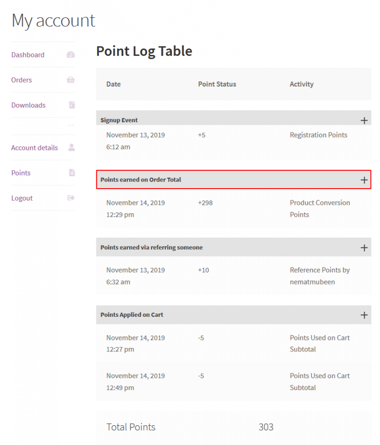 Points and Rewards for WooCommerce User Guide | WP Swings