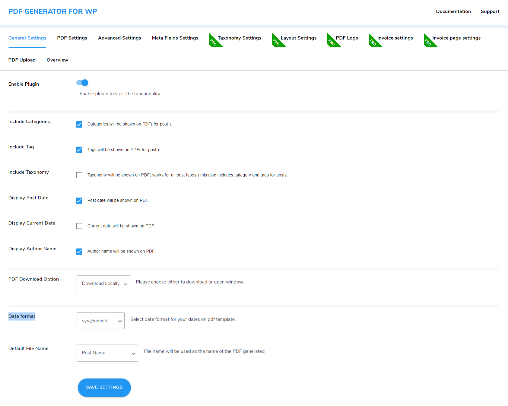 PDF Generator For WordPress Documentation | WP Swings