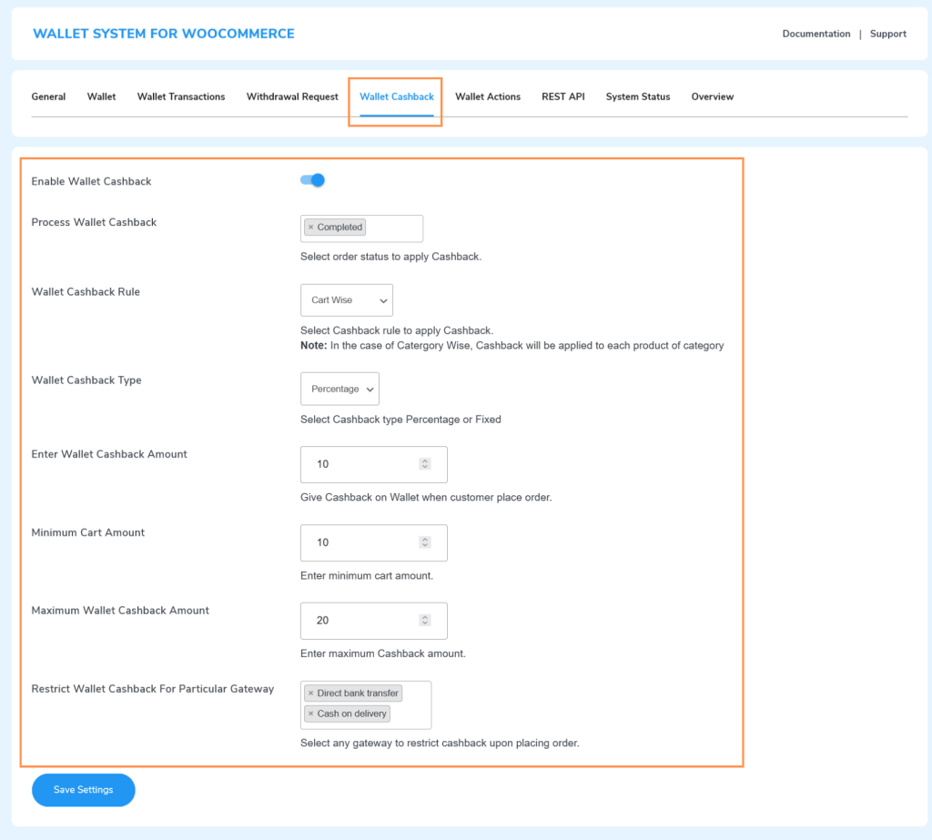 Wallet System for WooCommerce Documentation | WP Swings