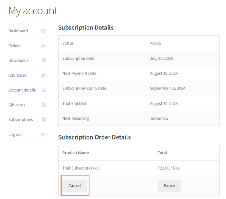 Subscriptions for WooCommerce Documentation | WP Swings